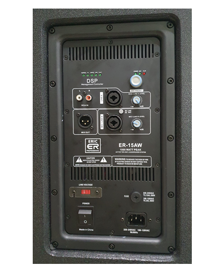 - 에릭(ERIC) ER-15AW 15인치 2웨이 액티브(파워드)스피커 400W(1통가격)